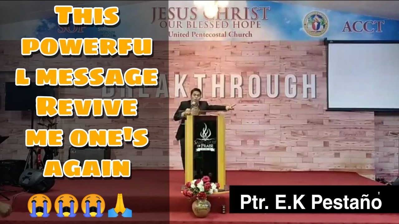 Joseph is alive ///ptr.E.K Pestaño preaching - YouTube