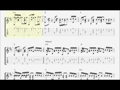 Despacito - Luis Fonsi - Fingerstyle Guiter TAB