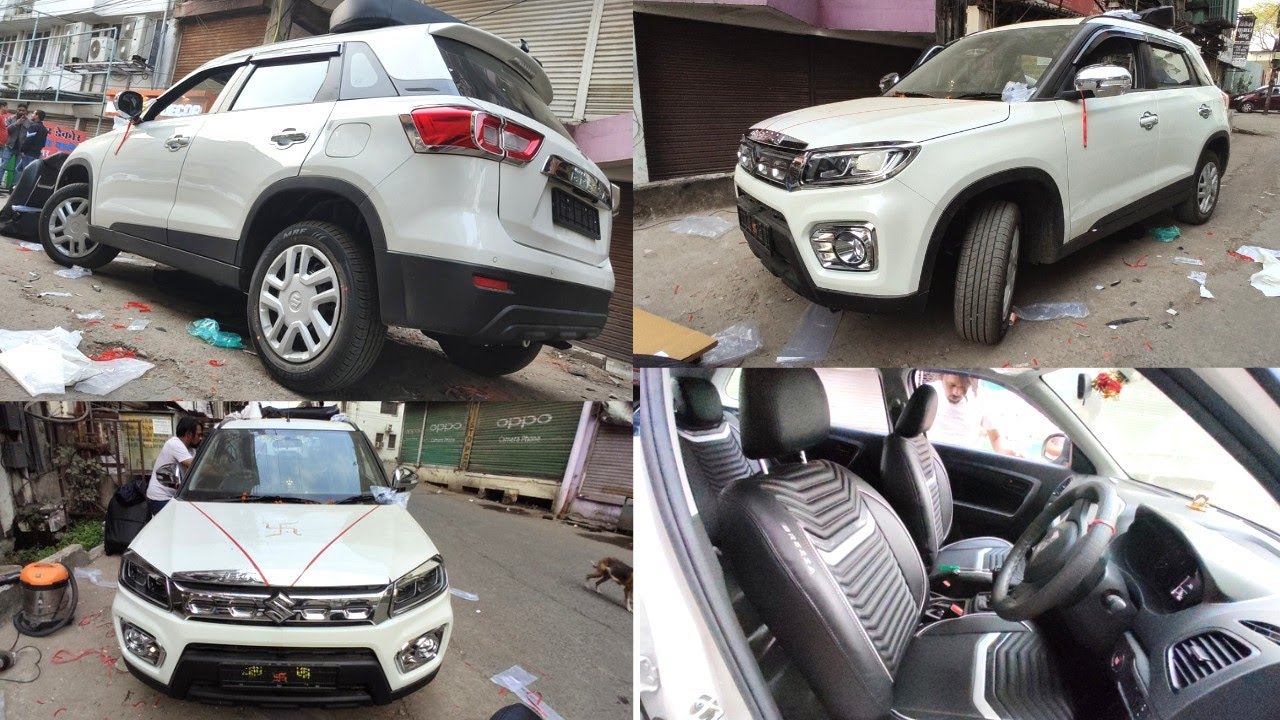 2021 Maruti Suzuki Vitara Brezza Latest Accessories Installation Chrome ...