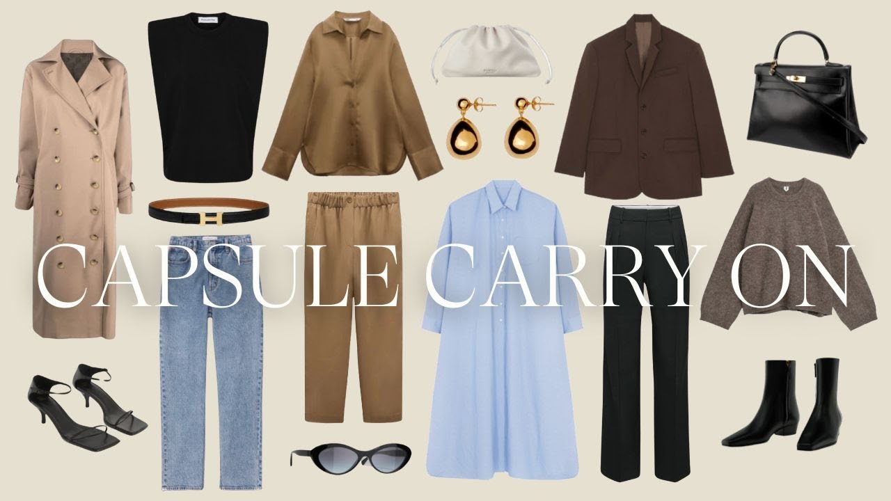 The Ultimate Capsule Carry on (More outfits you love with less) - YouTube