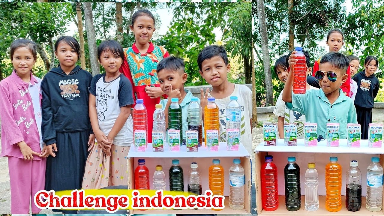 challenge indonesia, KESERUAN Tantangan mencocokkan botol warna, yang ...