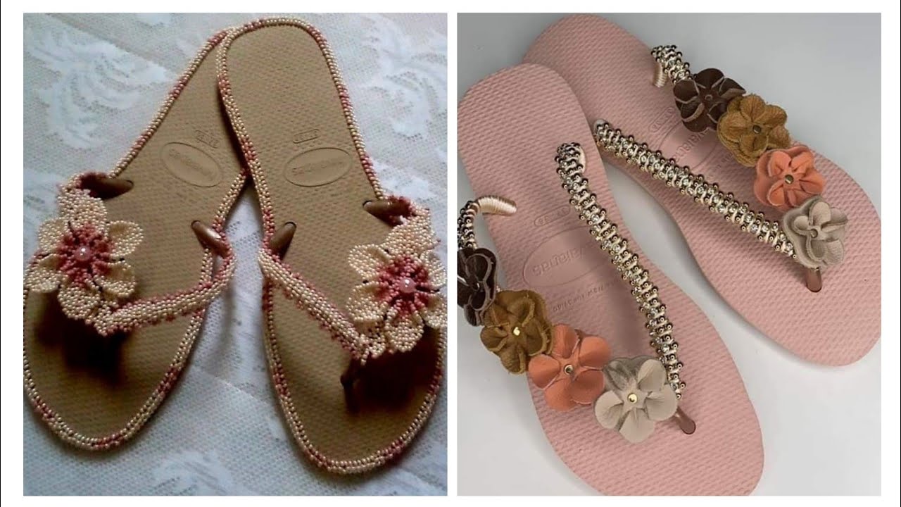 Foot were collection of Fancy Flip Flops Slippers Design Collection For ...