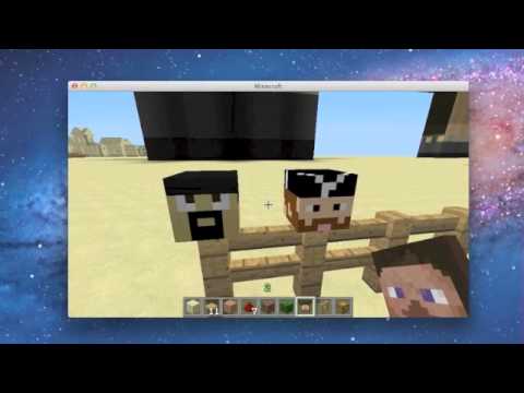 How to make custom minecraft skulls - YouTube