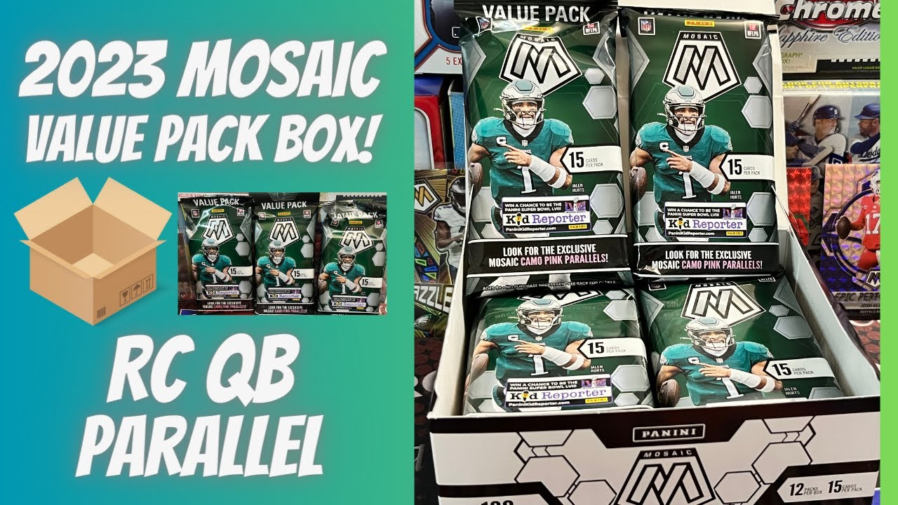📦 Value Pack Box! 2023 Mosaic Football 12 Packs 🏈 ** Top Rookie QB ...