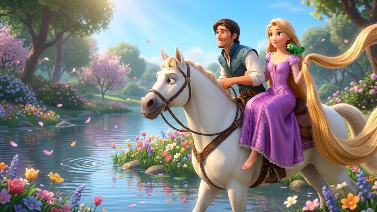 Tangled : A Magical Riverside Ride 🌸💖 Rapunzel’s Sweet Escape | Tangled ...