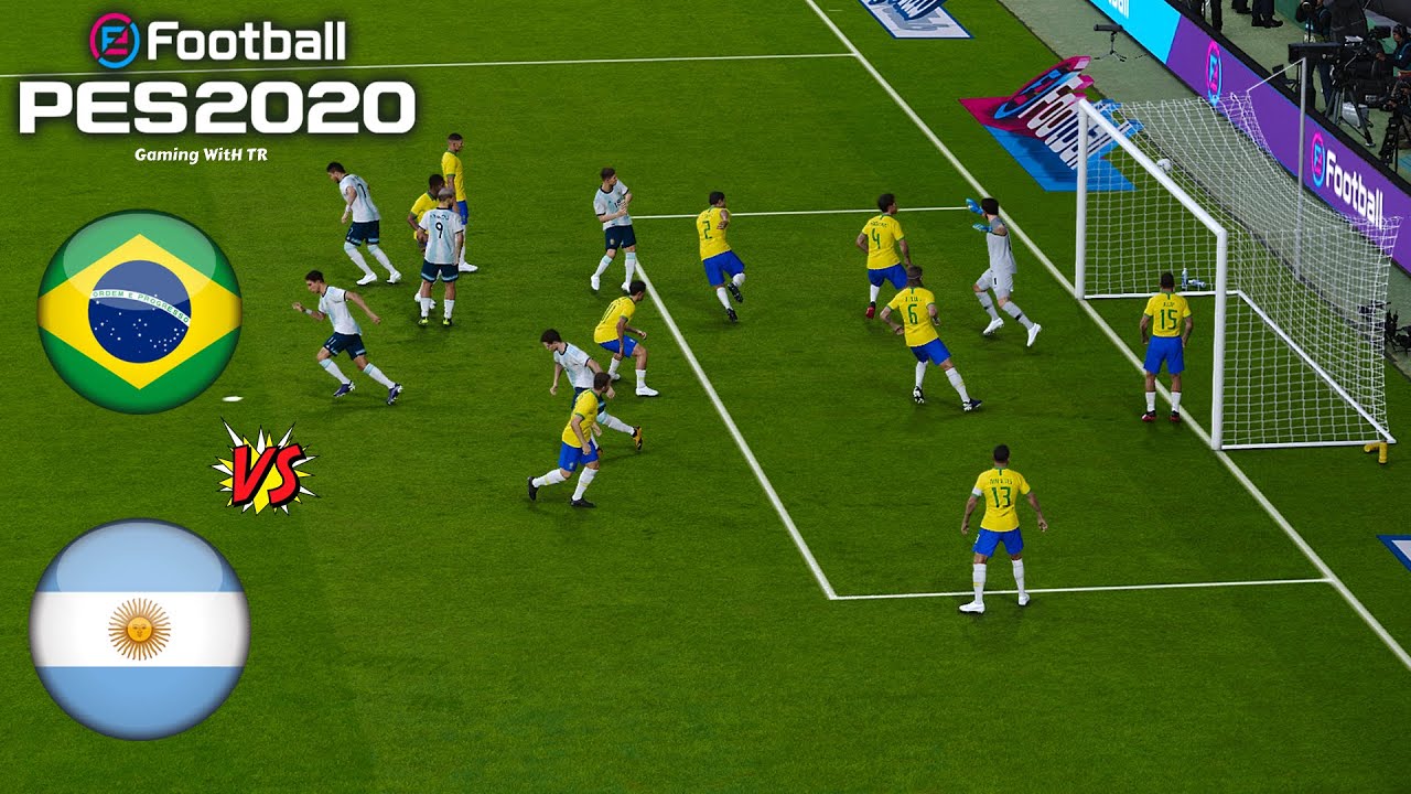 PES 2020 | BRAZIL VS ARGENTINA | FHD GAMEPLAY 2020 - YouTube