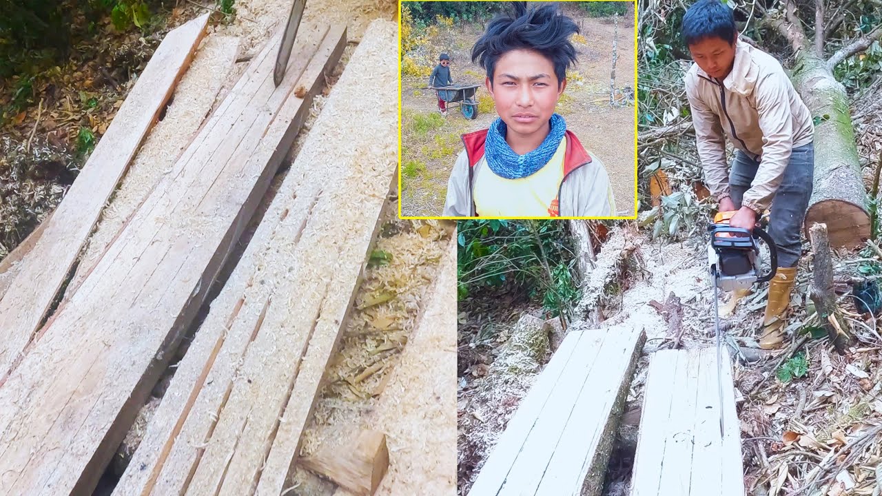Mr Nati helping me to cut wood in the Jungle@pastorallifeofnepal - YouTube