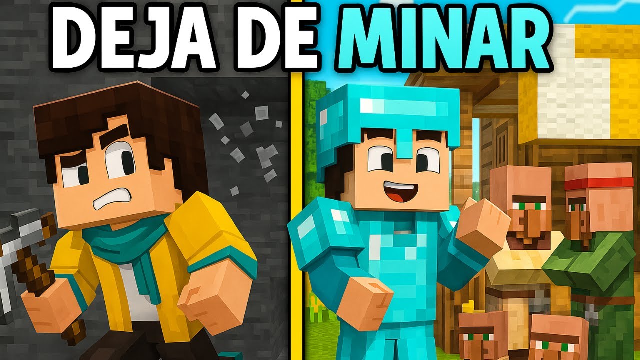 PIERDES tu TIEMPO en la mina 🔵 TRADEO CON ALDEANOS EXPLICADO 🔵 ...