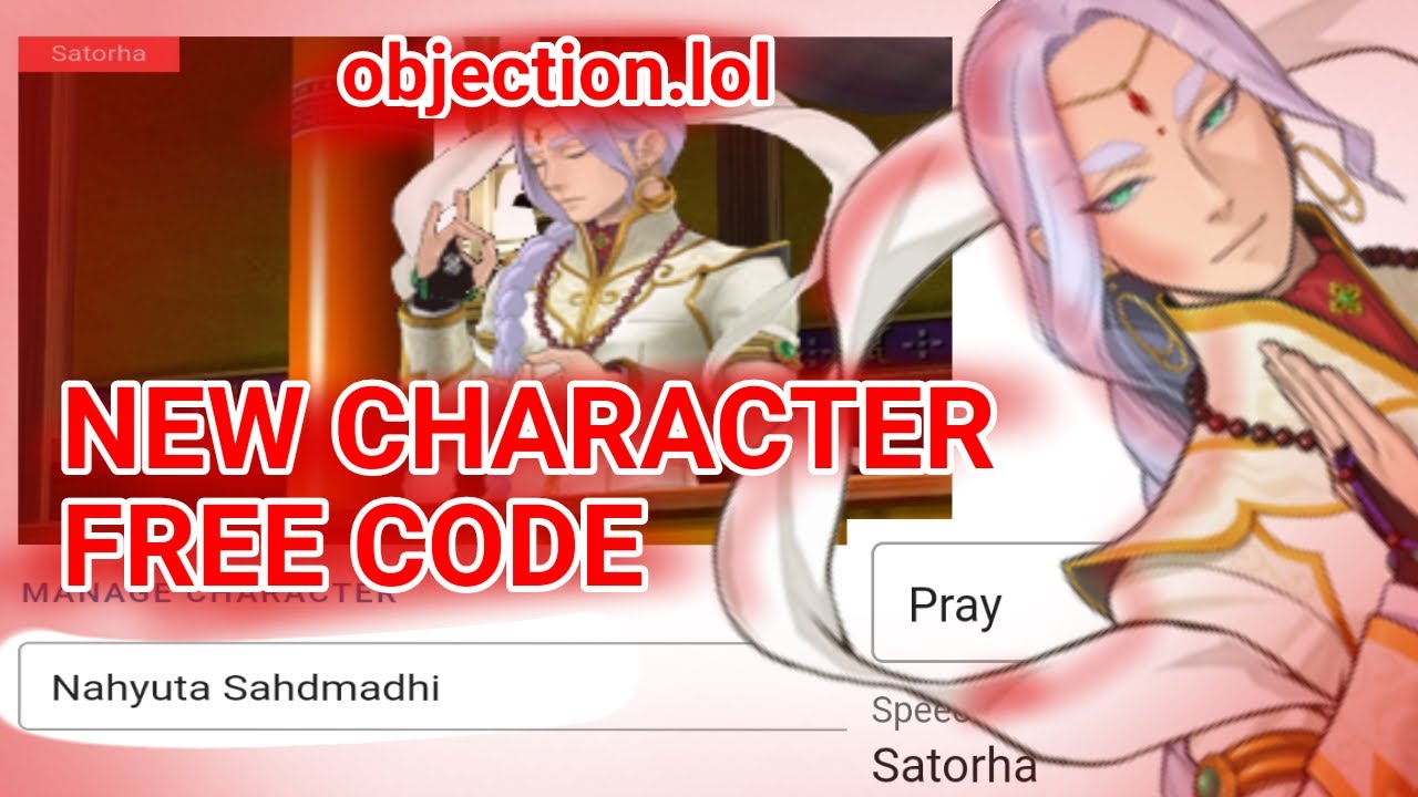 [OBJECTION.LOL] New Character Code! Nahyuta Sahdmadhi. - YouTube