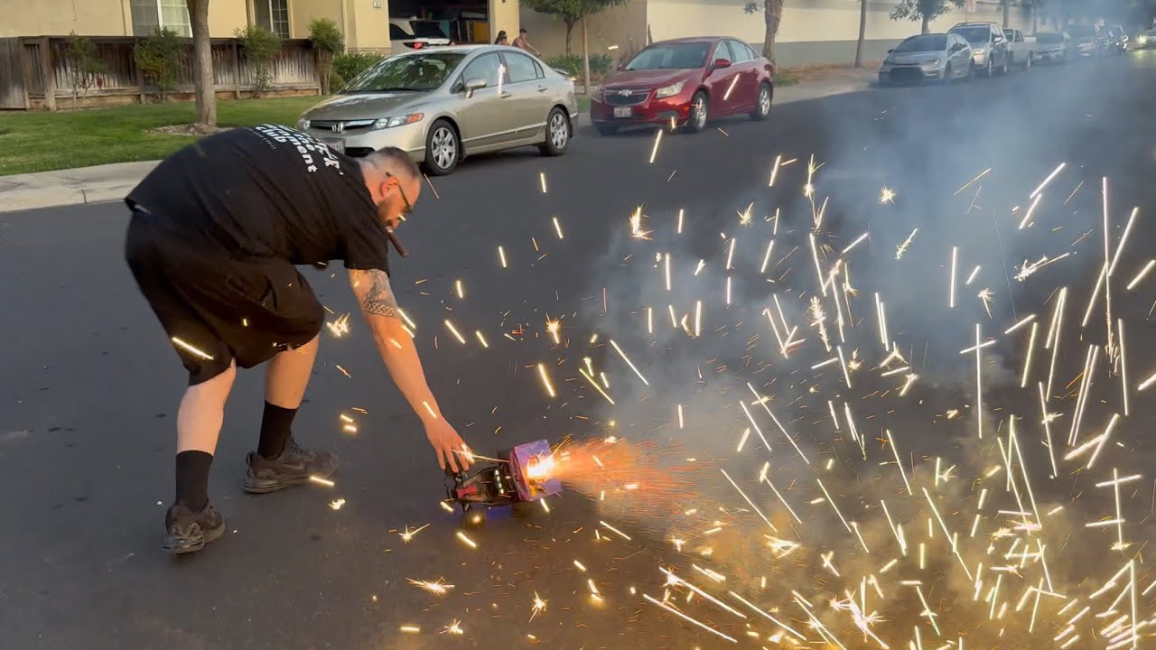 We Strapped FIREWORKS to an RC Car… - YouTube