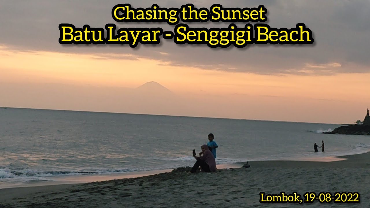 Chasing the Dramatical Sunset Lembayung Bali from Lombok || Relaxing at ...
