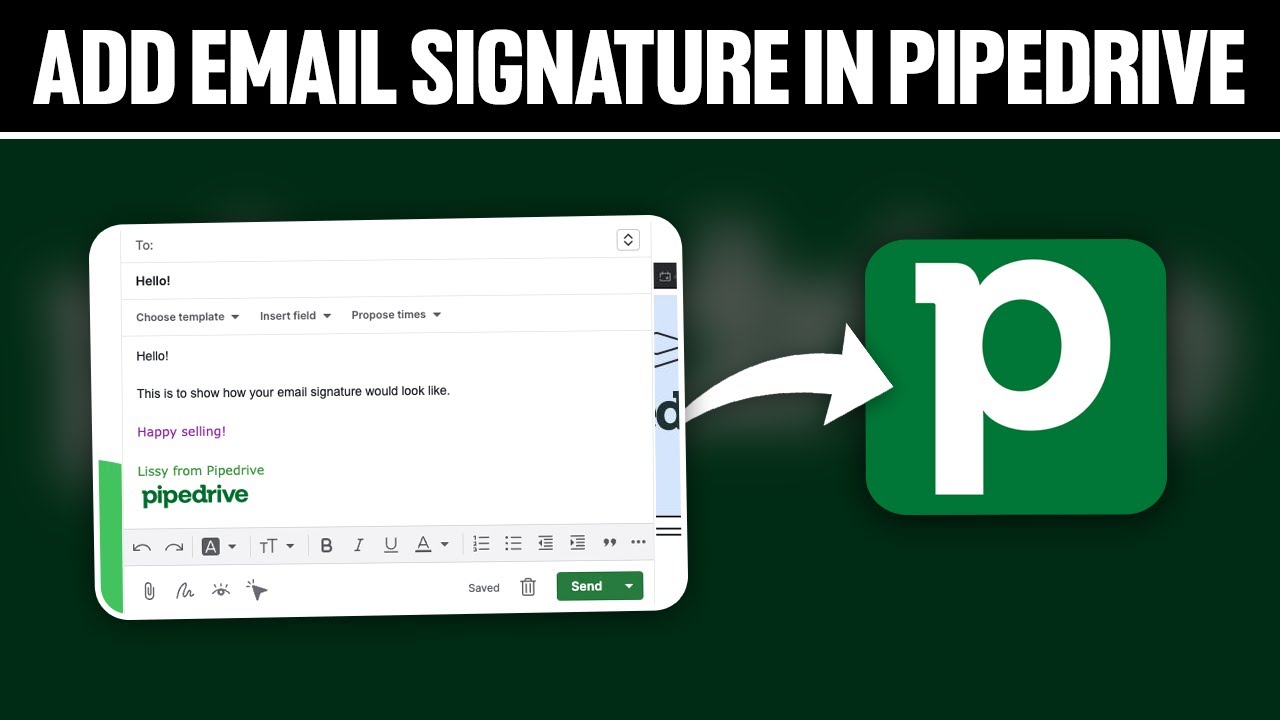 How To Add Email Signature in Pipedrive ! (Full Tutorial) - YouTube