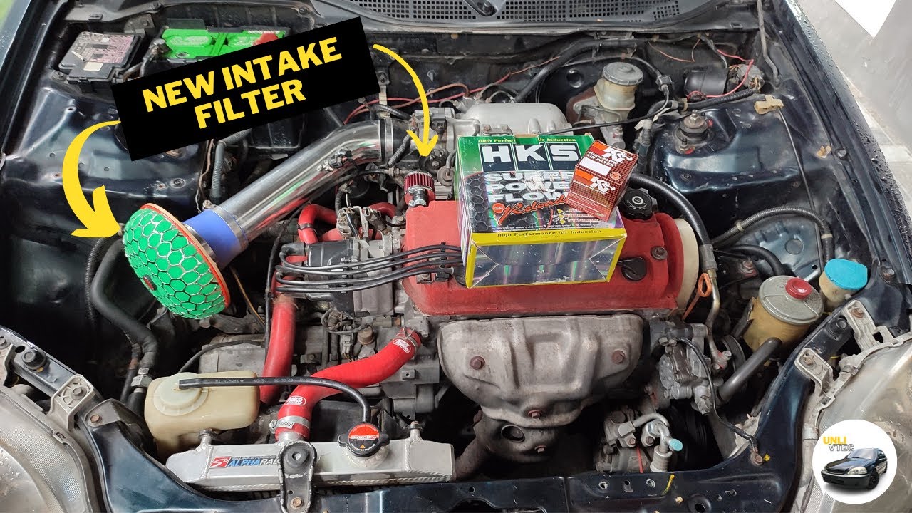 How to Replace a New HKS Mushroom Filter | Civic Vlog 14 | - YouTube