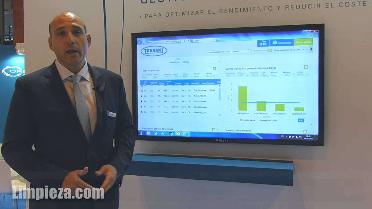 Sistema IRIS de Tennant para el control de máquinas a distancia. - YouTube