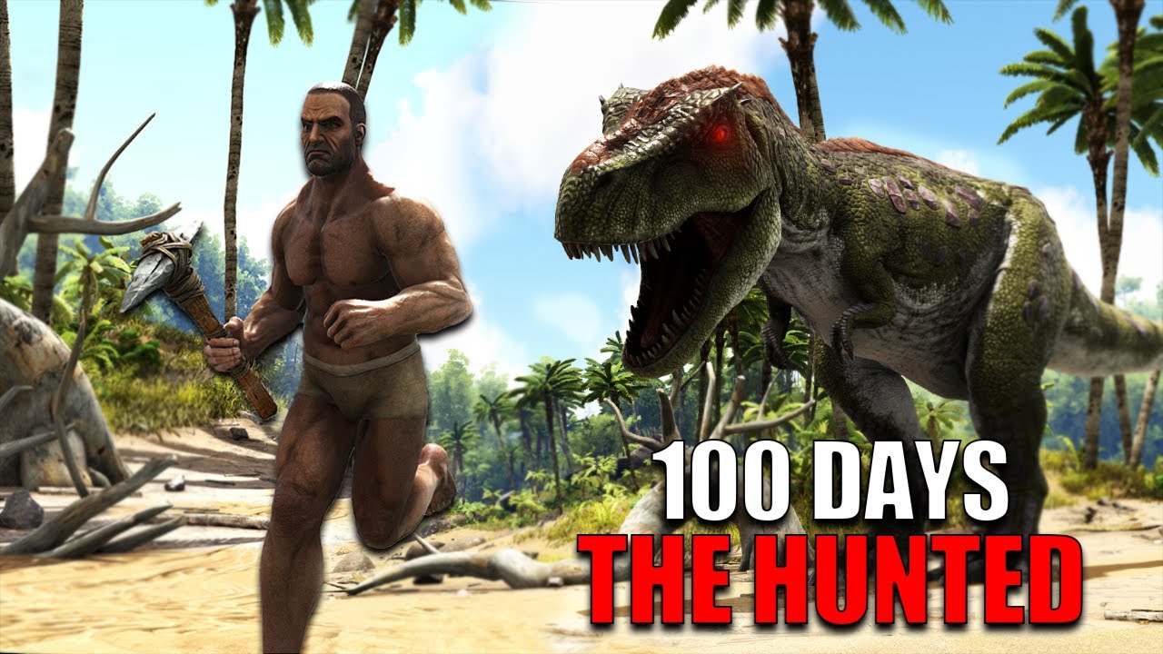 I Had 100 Days on The Hunted MOD | ARK: Survival Evolved - YouTube