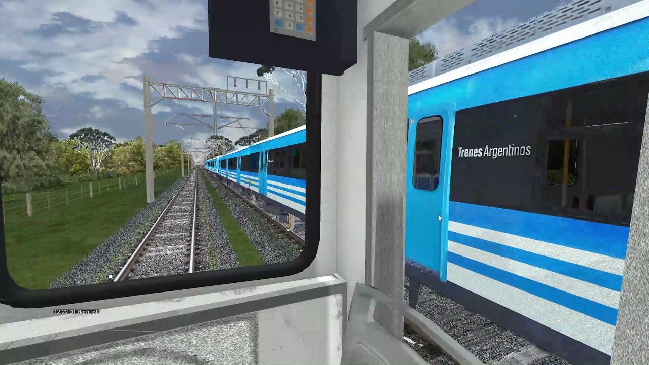 Open Rails - Linea Gral. Roca - Cruce en Guernica - YouTube