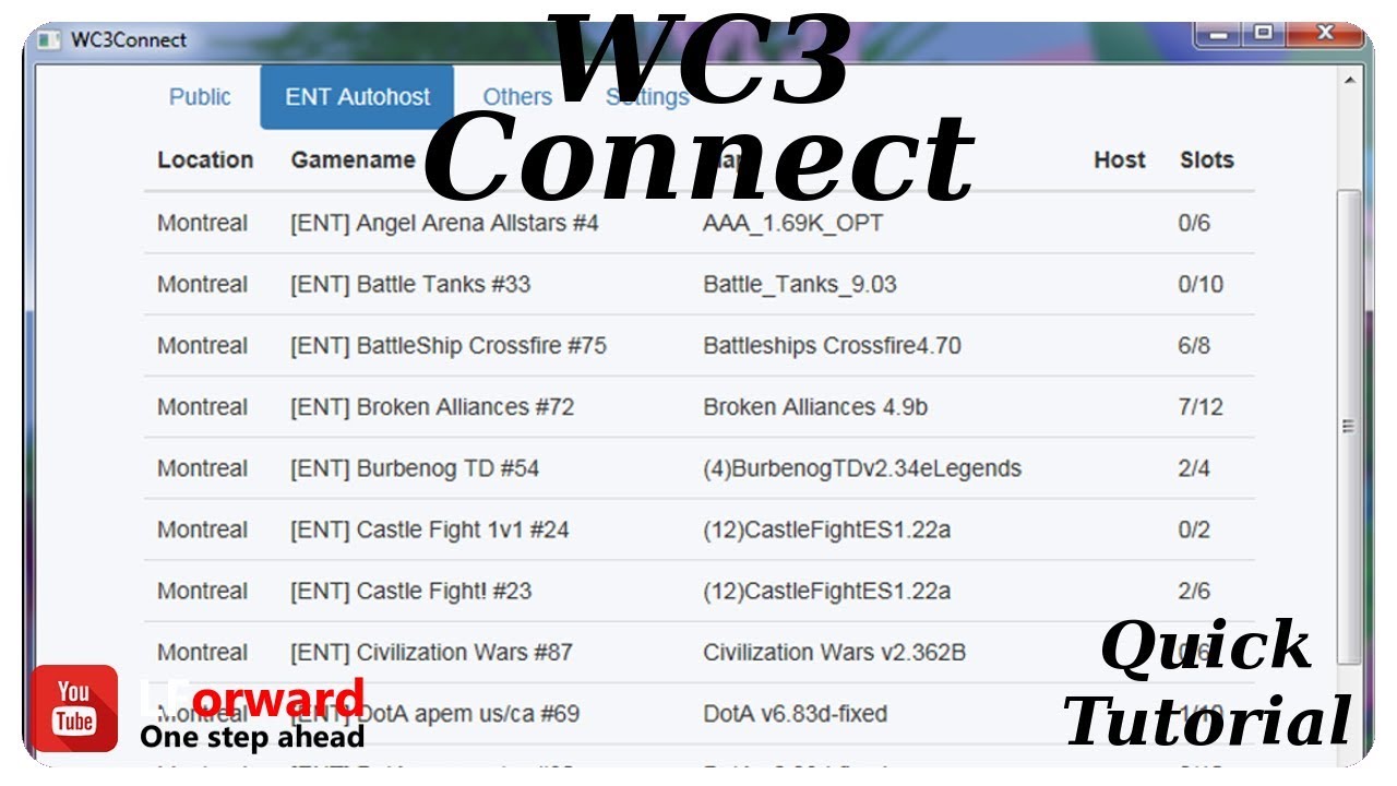How to use Wc3Connect - Quick Tutorial - YouTube