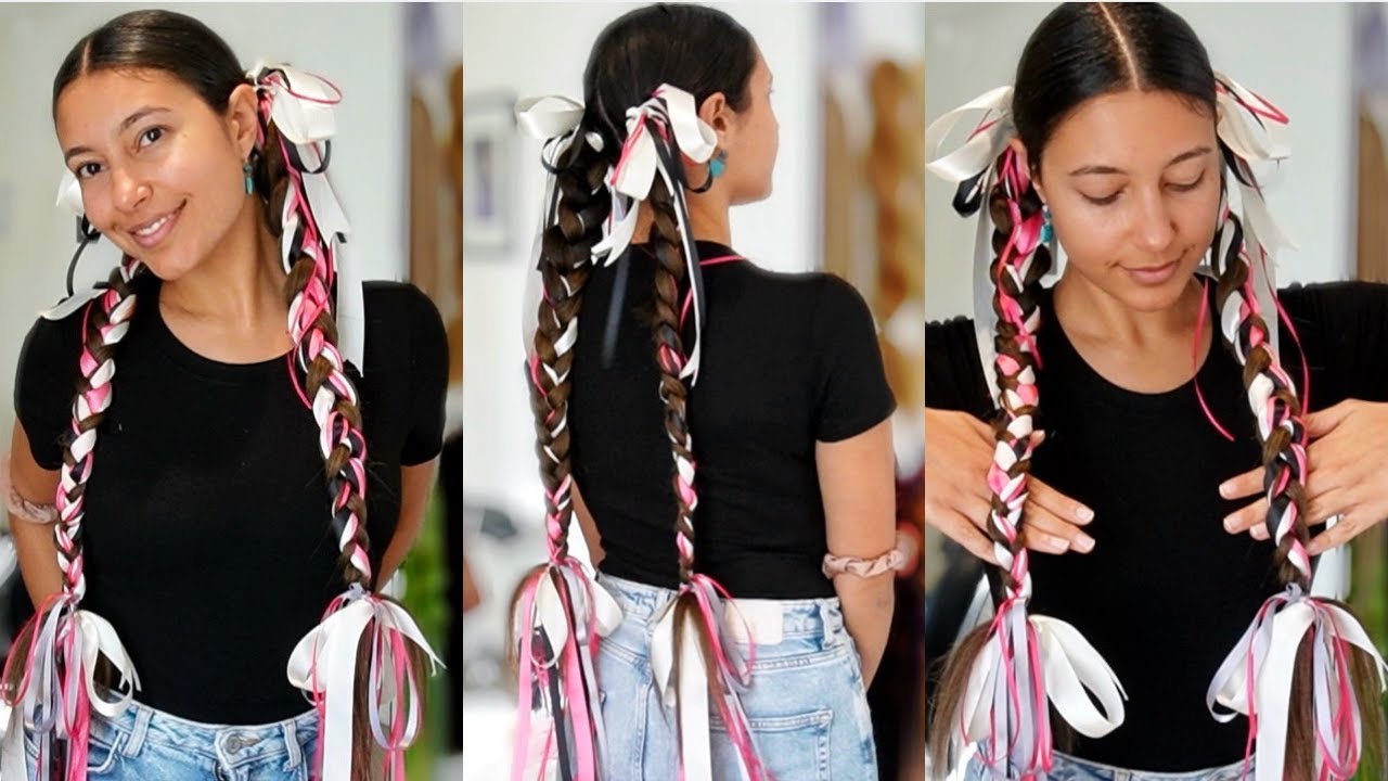 How to Do Ribbon Braids (Easy Tutorial) - YouTube