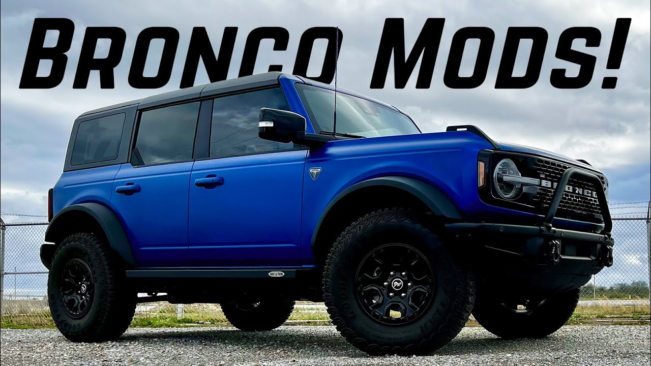 New Bronco Mods & Accessories Installed! Tow Shackles, Hood Struts ...