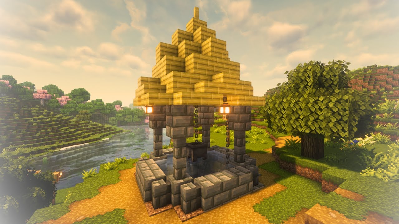 COMO FAZER POÇO DE ÁGUA NO MINECRAFT - YouTube