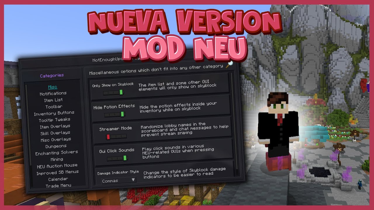 NUEVA VERSION DEL MOD NEU DISPONIBLE - #289 - Hypixel Skyblock - YouTube