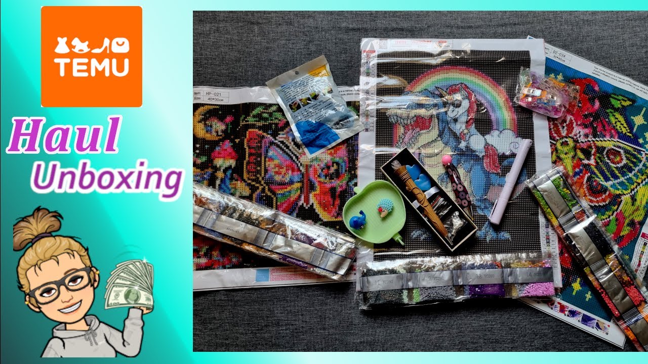 Diamond Painting / Temu Haul / meine erste Bestellung - YouTube