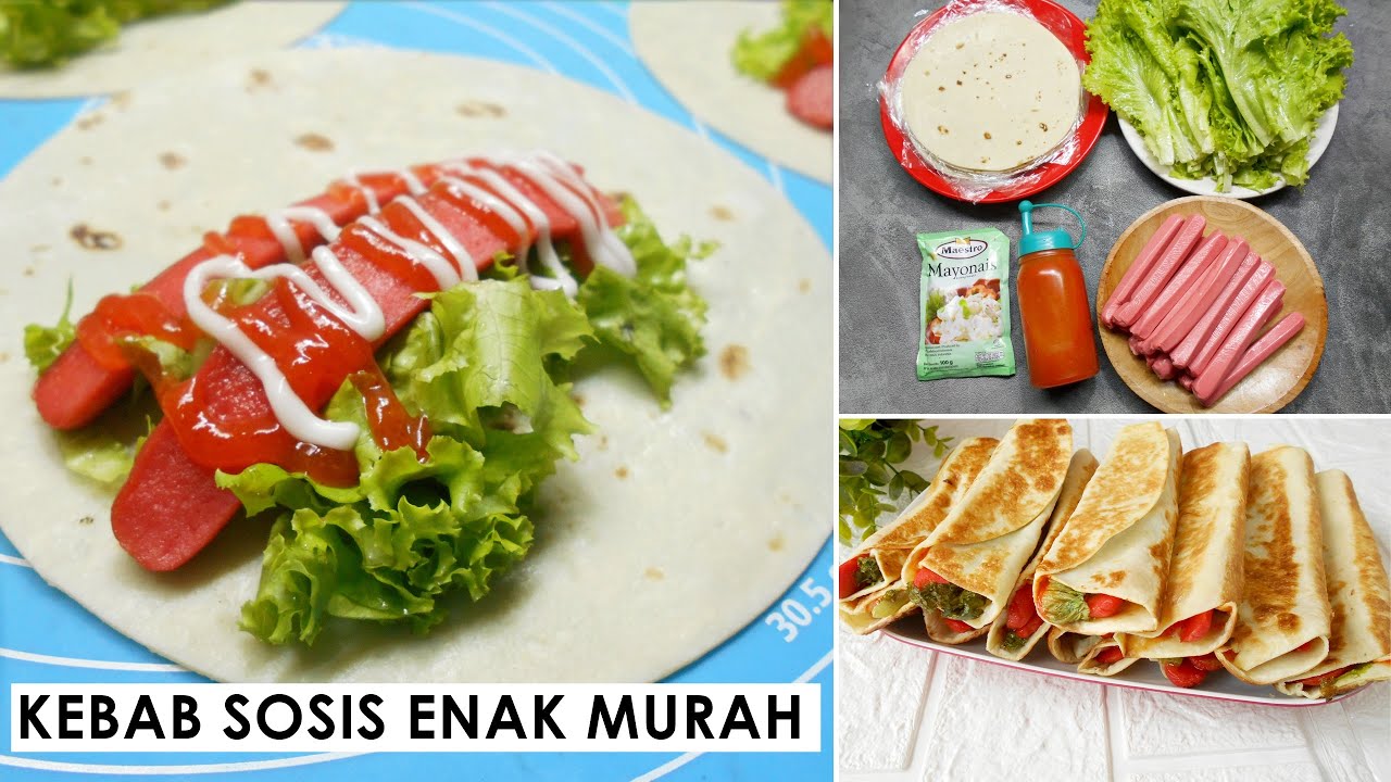 IDE JUALAN KEBAB EKONOMIS MODAL RP.2000 SAJA - Kebab Mini Isi Sosis ...