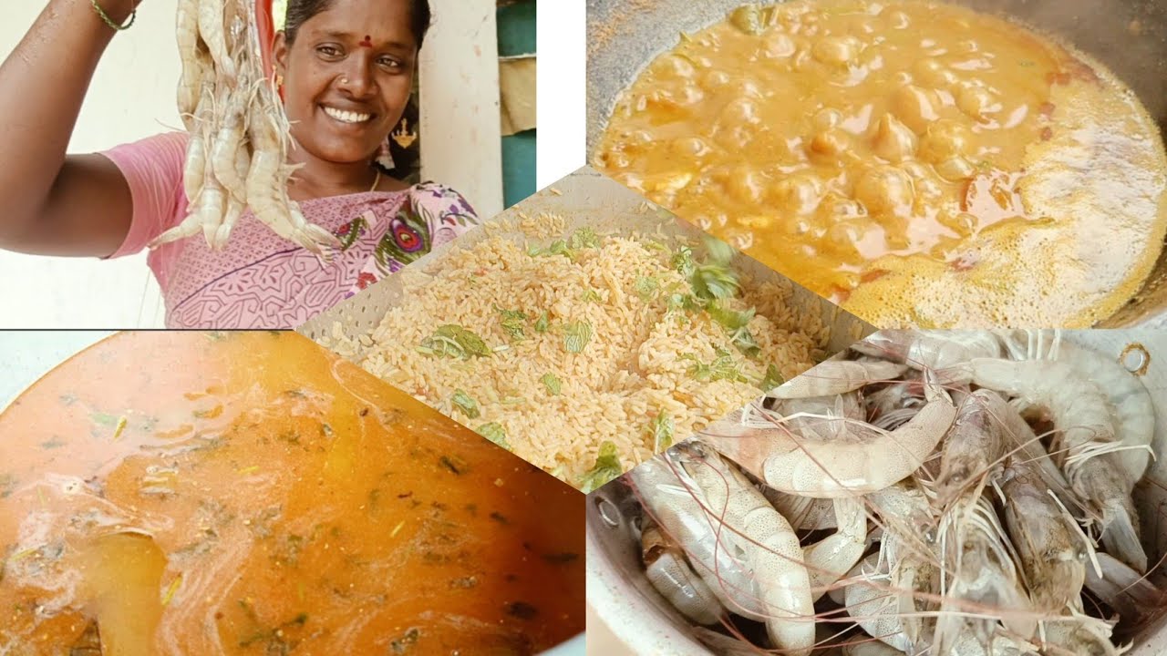 Sunday special prawn fish biryani அம்மா கையால சூப்பரா செஞ்சு ...