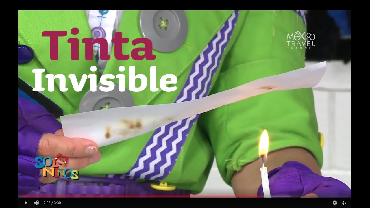 ¿Como hacer Tinta Invisible? - experimentos - YouTube