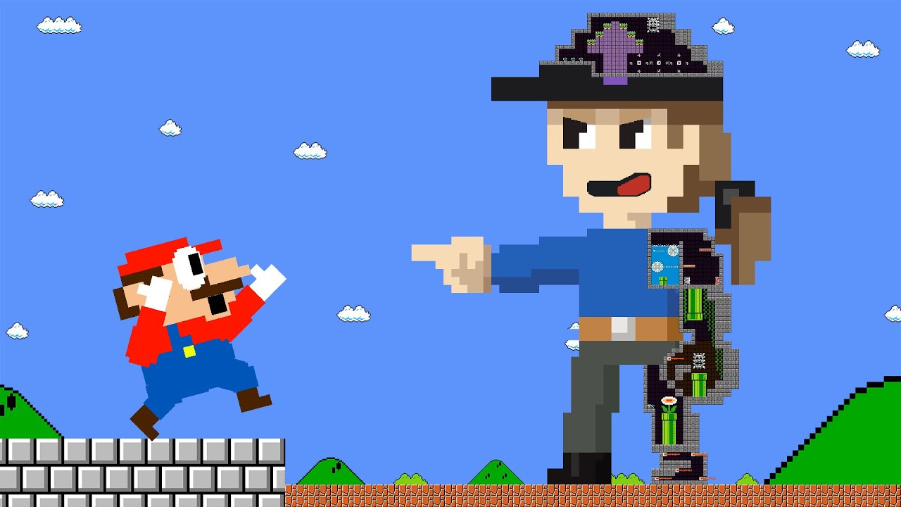 Mario vs the Giant LEVEL UP maze - Game Animation - YouTube