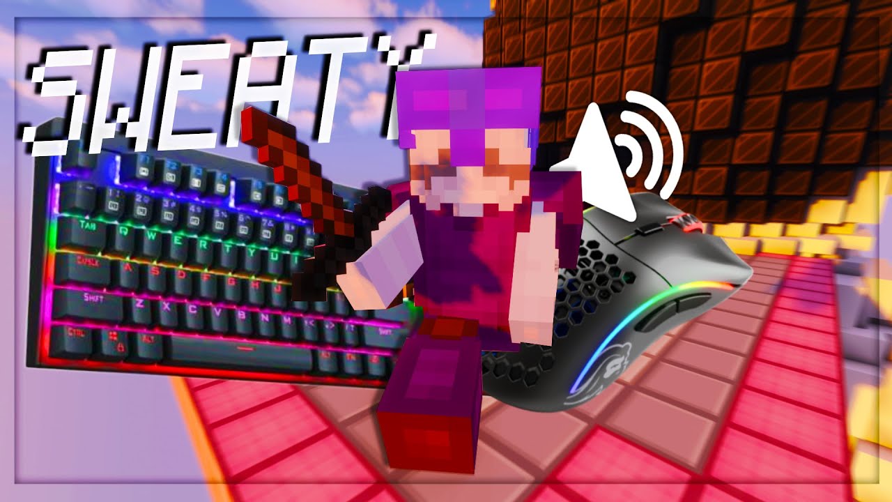 Sweaty Keyboard + Mouse ASMR Sounds | Hypixel Bedwars - YouTube