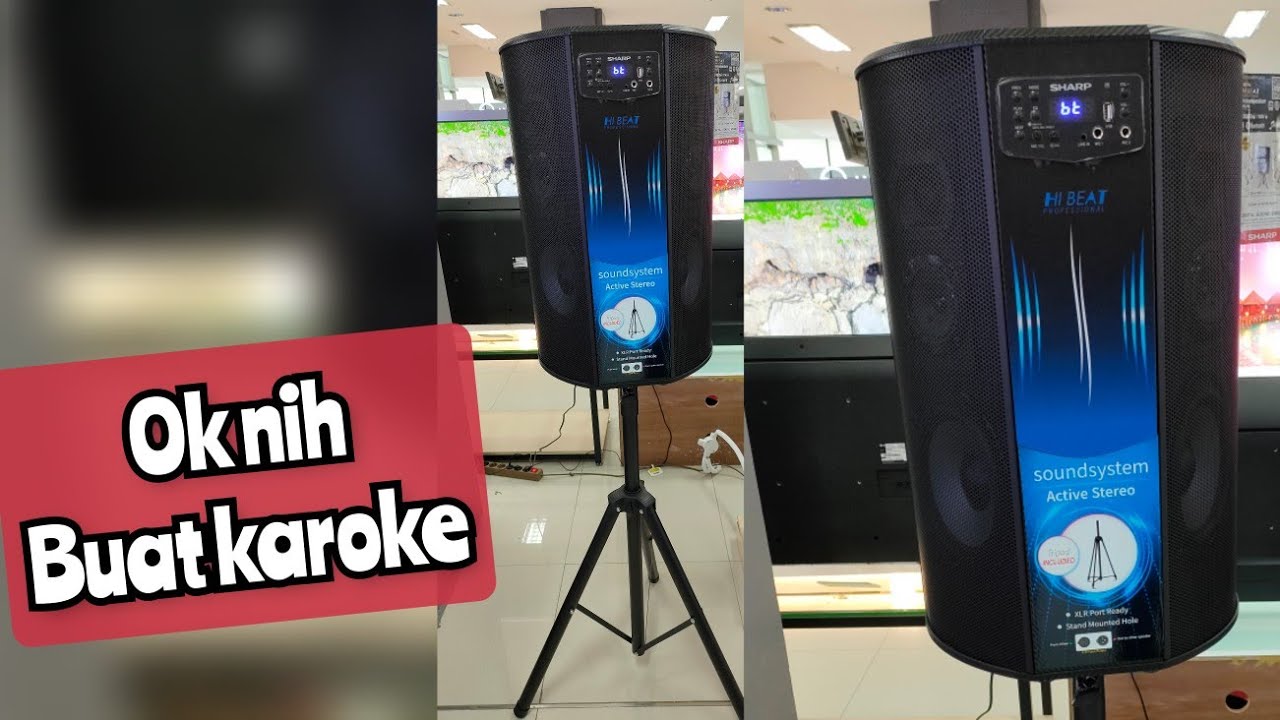 STANDING AUDIO SPEAKER SHARP CBOX -DHBPRO8CB - YouTube