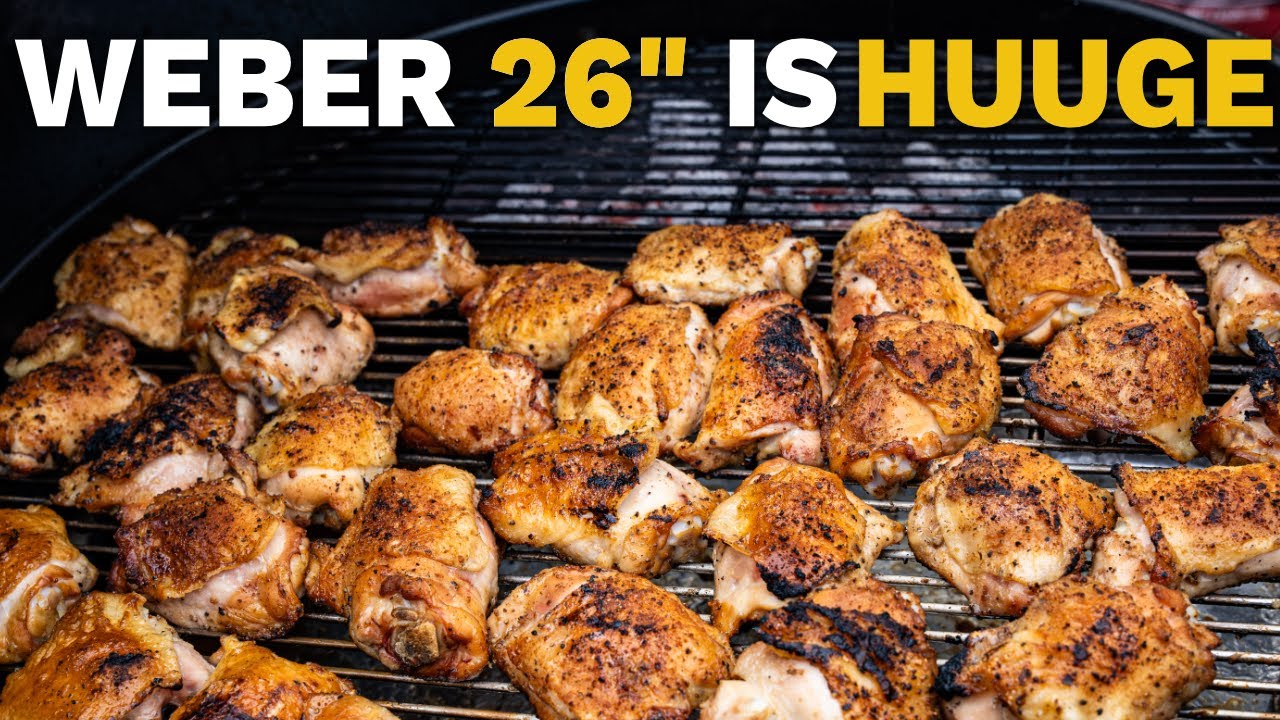 How Much Food Can I Cook On The Weber 26" Kettle? - YouTube