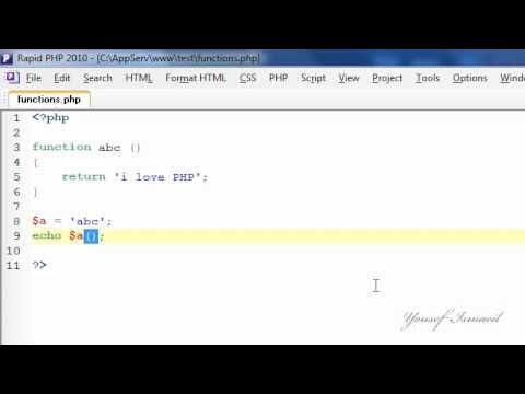 32 PHP Variable functions.flv - YouTube