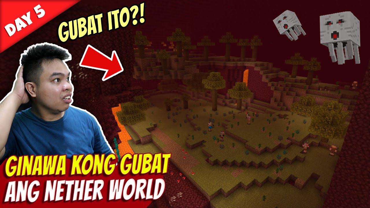 Sinubukan Kong Gumawa ng Gubat sa Nether World sa Minecraft - YouTube