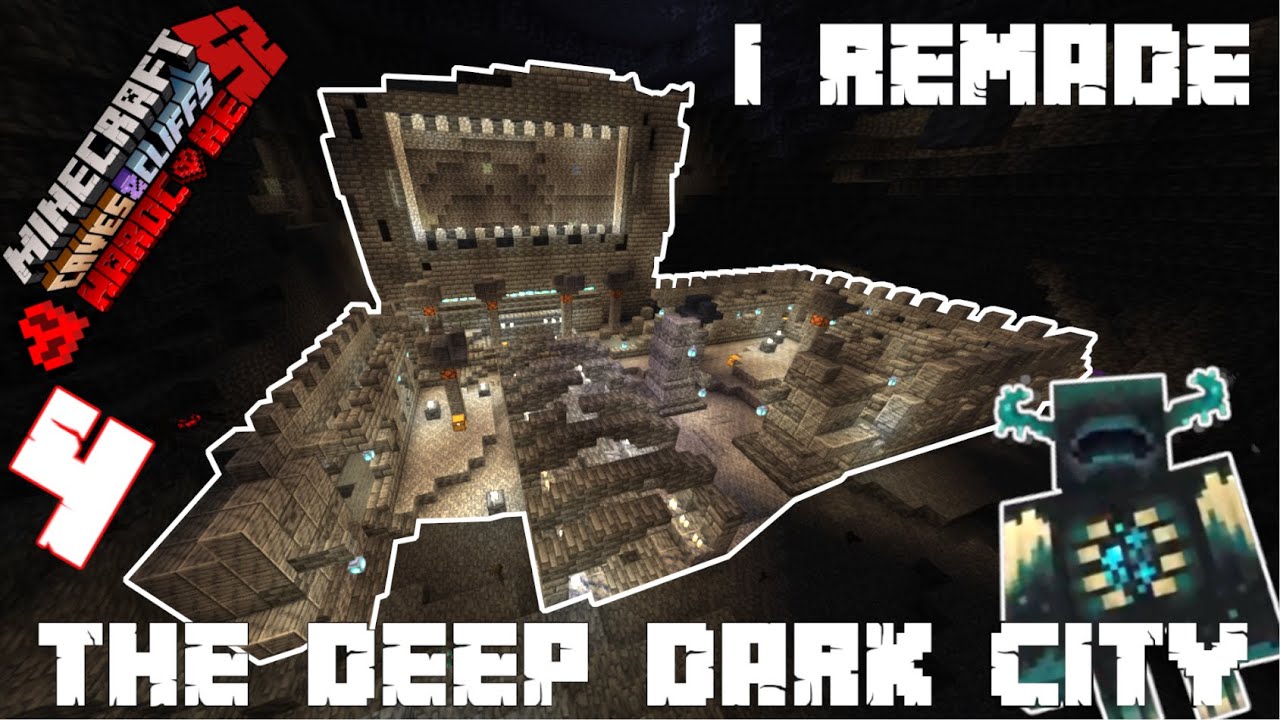 I REMADE THE DEEP DARK CITY IN MY HARDCORE WORLD!! - YouTube