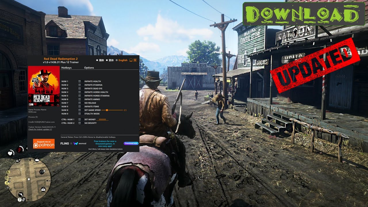 FLiNG trainer updated for Red Dead Redemption 2 | Cheating strategies ...