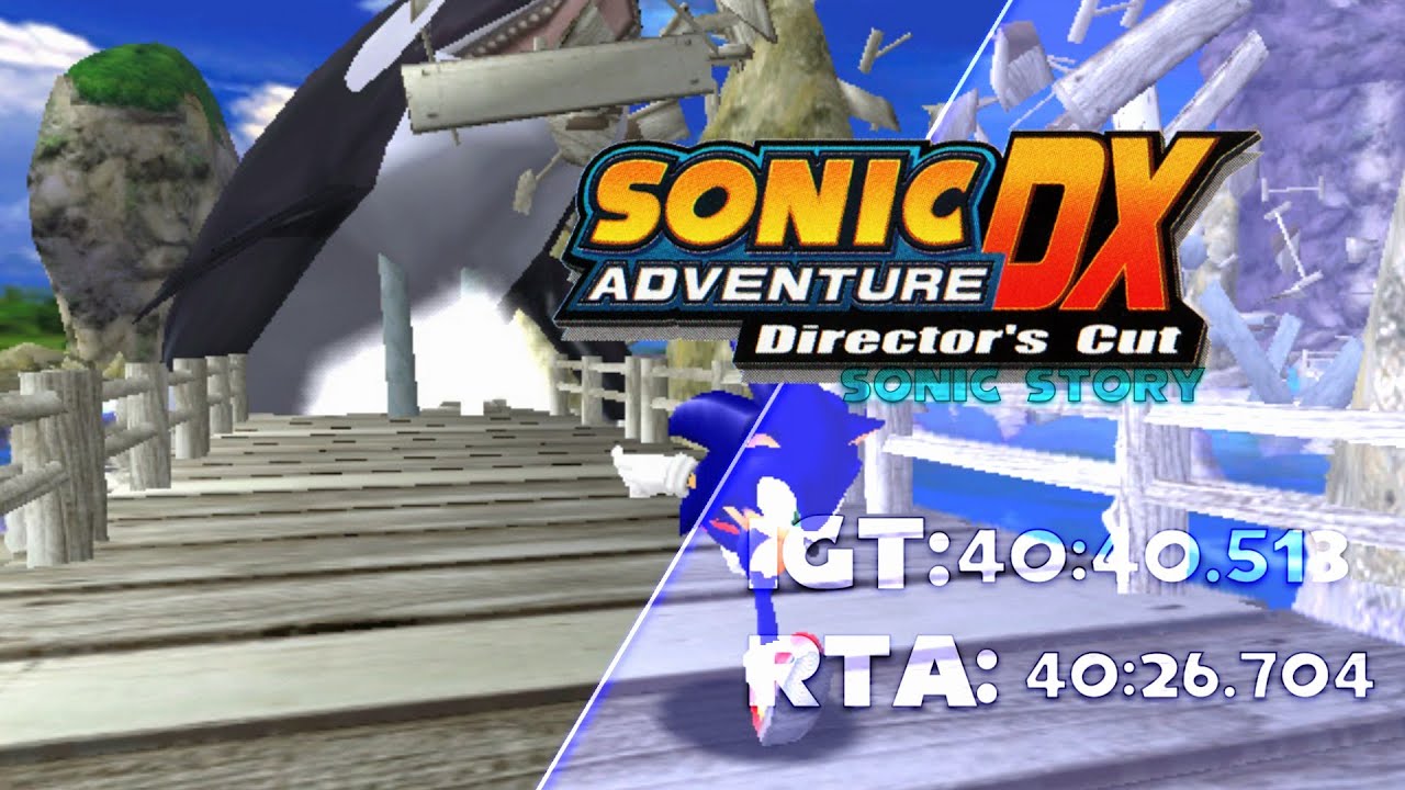 [SADX] Sonic story | IGT: 40:40.513 | RTA: 40:26.704 - YouTube