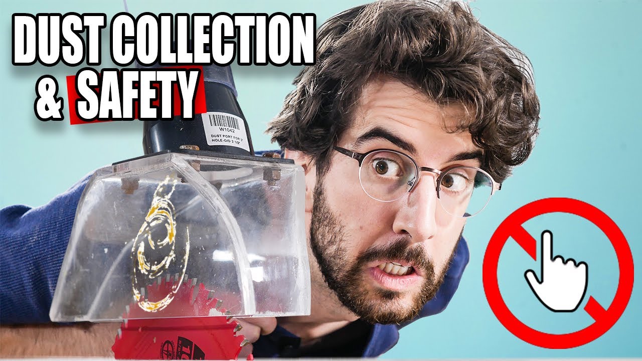 DIY Acrylic Overhead Table Saw Dust Collection and Safety Guard - YouTube