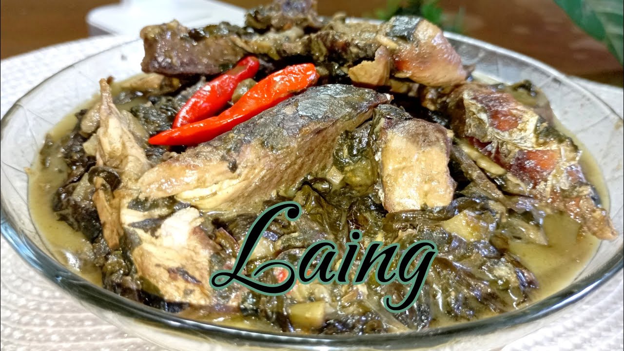 Laing with fried Fish tulingan recipe || Paano magluto Ng Gabi na hindi ...