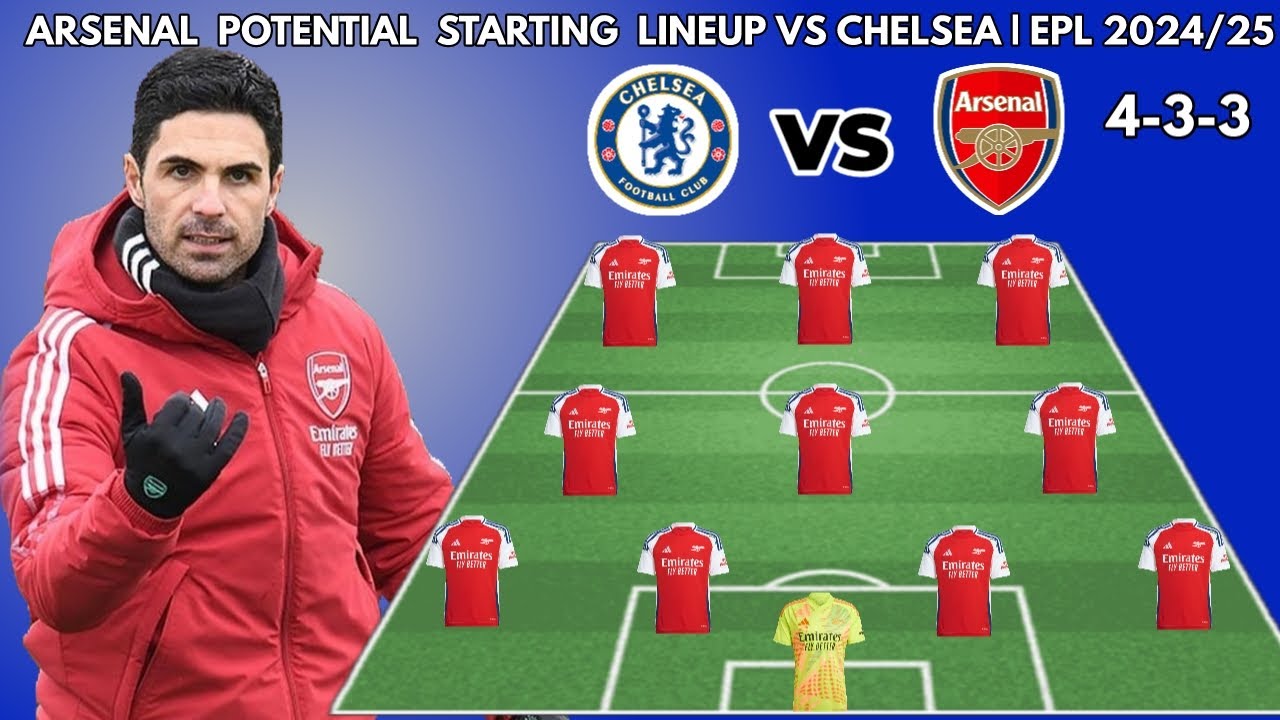 CHELSEA VS ARSENAL | Potential starting lineup ENGLISH PREMIER LEAGUE ...