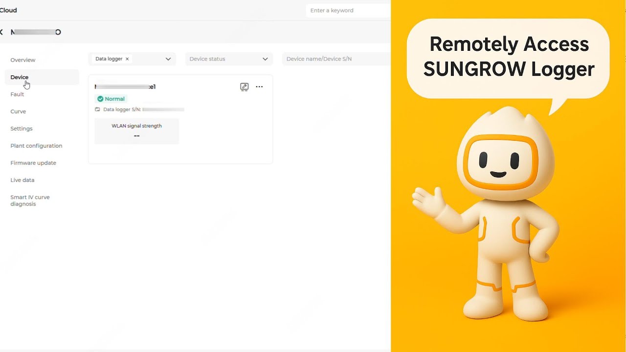 Remotely Connect to SUNGROW Logger through iSolarCloud - YouTube