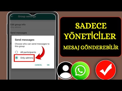 WhatsApp Grubunda Yalnızca Yöneticinin Mesaj Gönderebileceğini Ayarlama (2025 Yeni Yöntem)