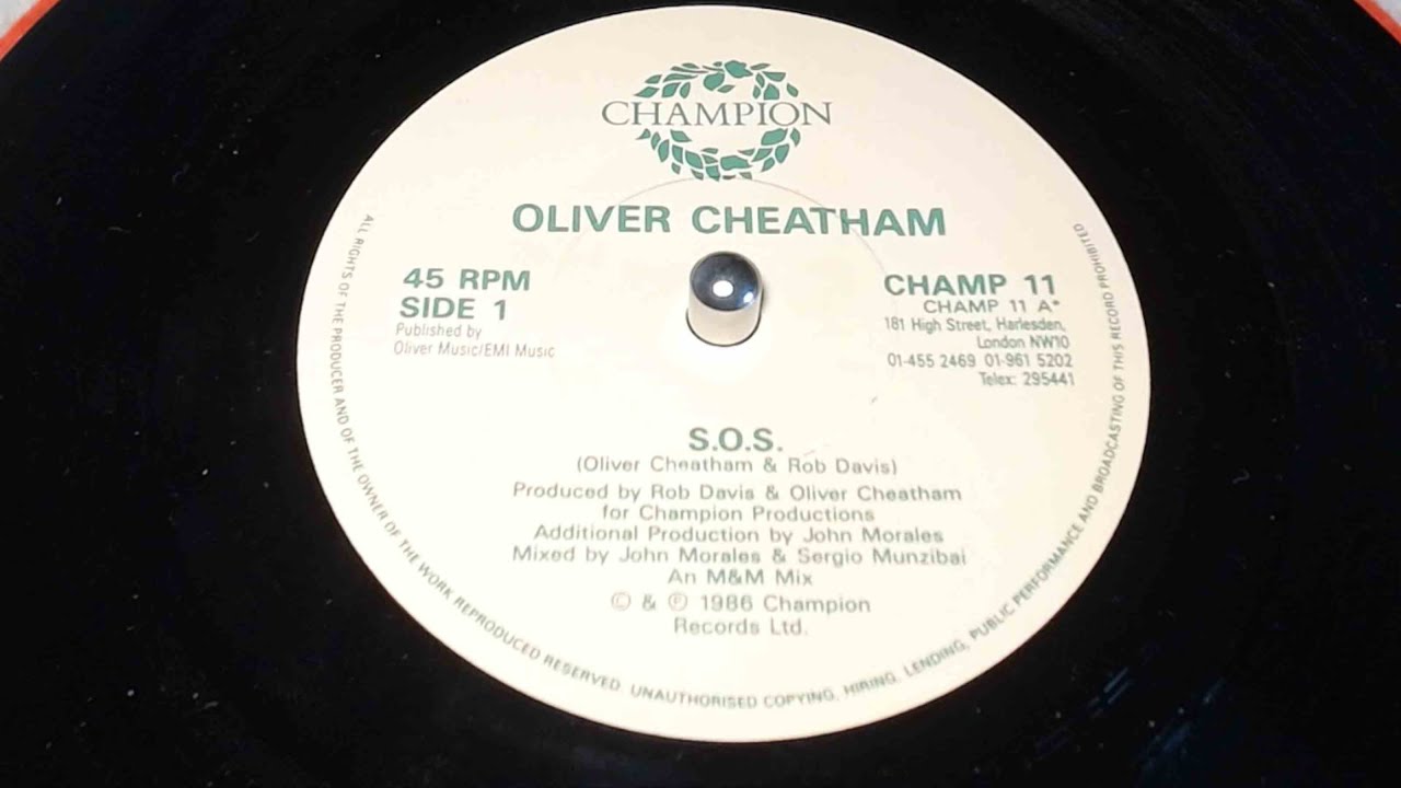 Oliver Cheetham - S O S + Dub Mix - Champion - YouTube