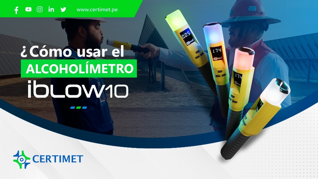 ¿Cómo usar el alcoholímetro iBlow10? - Manual de uso - YouTube