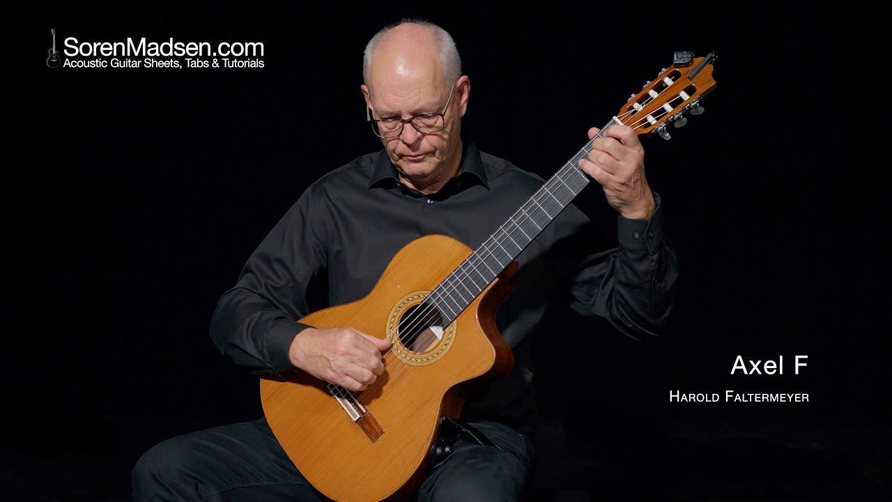 Axel F (Harold Faltermeyer) played by Soren Madsen - YouTube