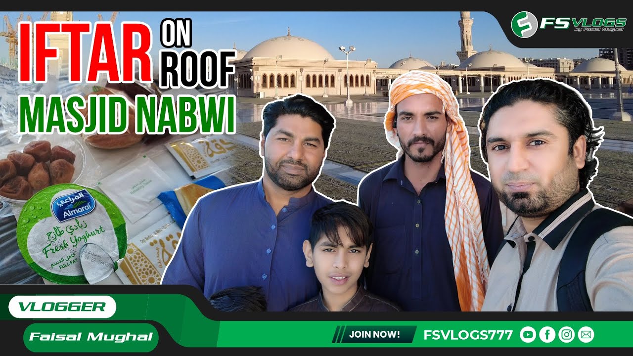 Live Iftari on Roof Masjid Nabwi | مسجد نبوی کی چھت پر أفطاری ft Madina ...