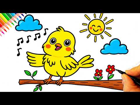 Sevimli Civciv Çizimi 🐤🐣 Civciv Nasıl Çizilir? - How To Draw a Cute Chick