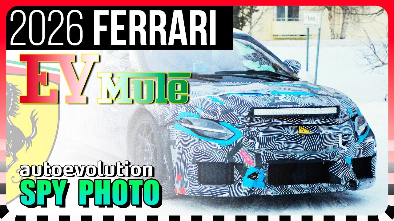 2026 Ferrari EV Mule // SPY SHOTS - YouTube