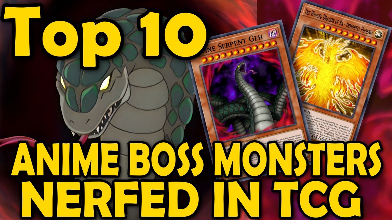 TOP 10 ANIME BOSS MONSTERS NERFED IN TCG - YouTube